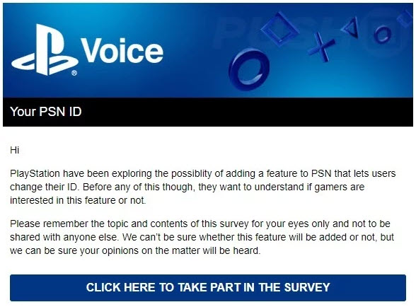 سوني تسأل المستخدمين, هل تريدون امكانية تغير اسم المستخدم PSN ID ؟ | VGA4A