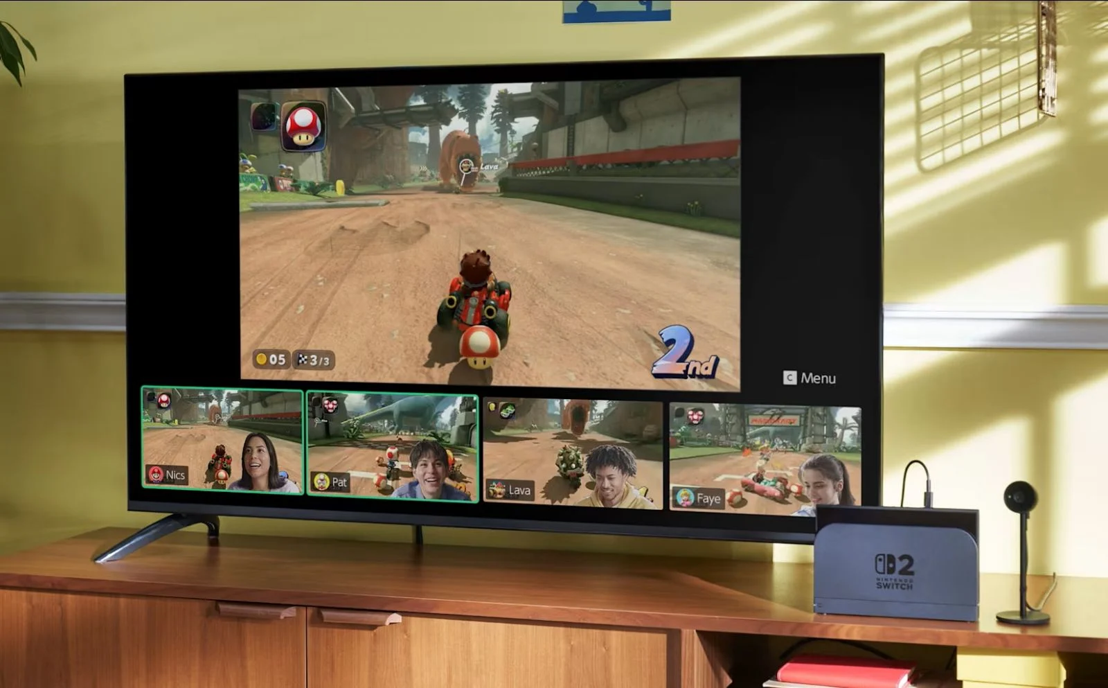 نينتندو توضح سبب انخفاض الإطارات عند استخدام ميزة Game Chat على Switch 2 | VGA4A