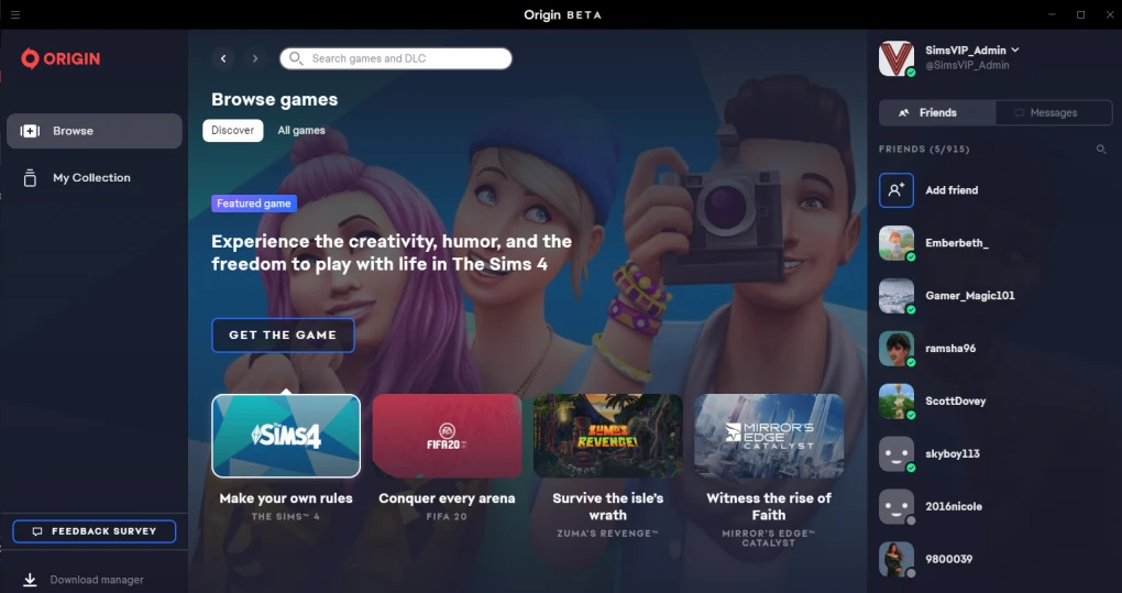 EA تنهي خدمات تطبيق Origin وتستبدله بتطبيقها الجديد EA App | VGA4A