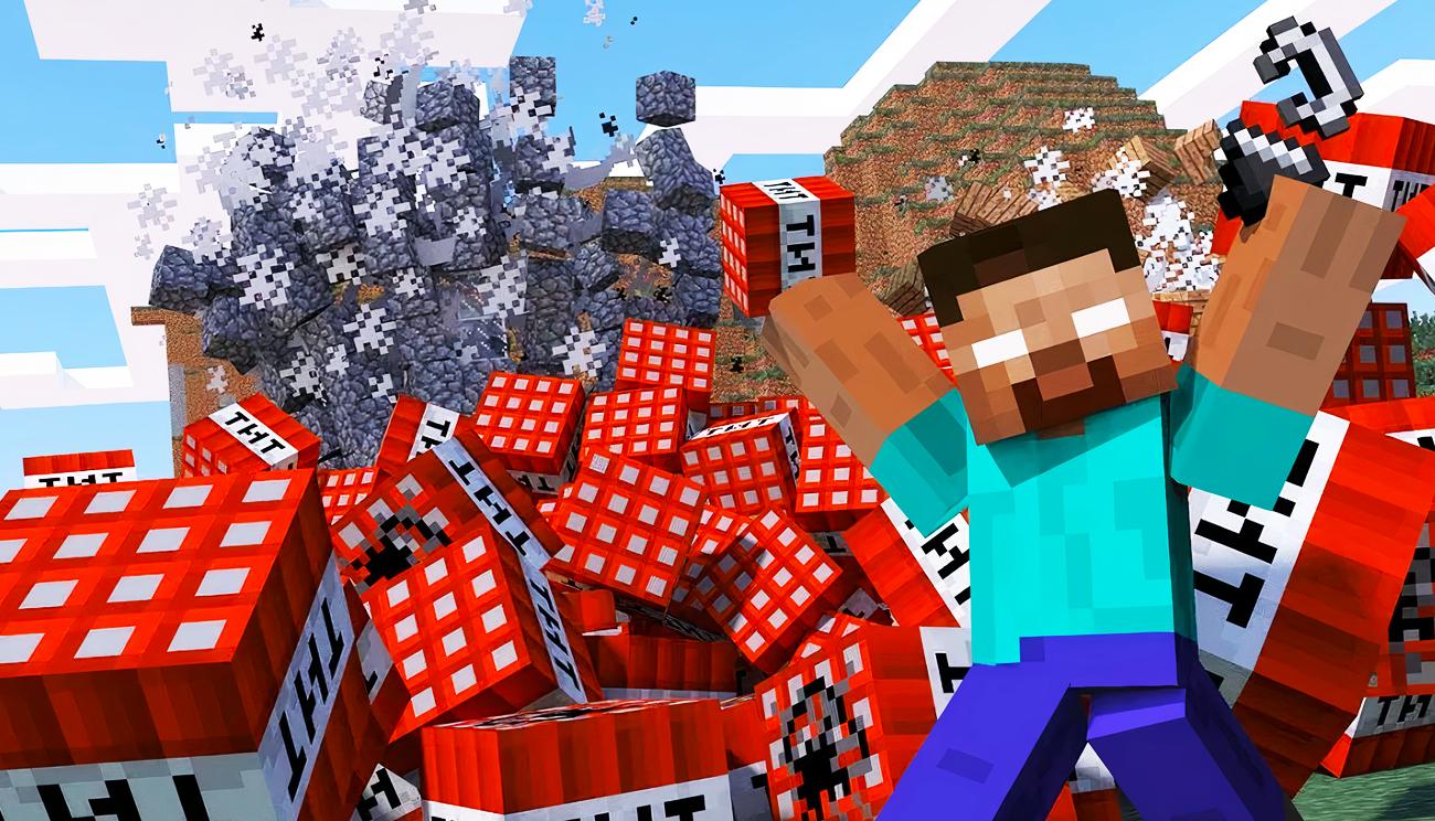 انفجار ضخم في لعبة Minecraft يعطل هاتف محمول | VGA4A