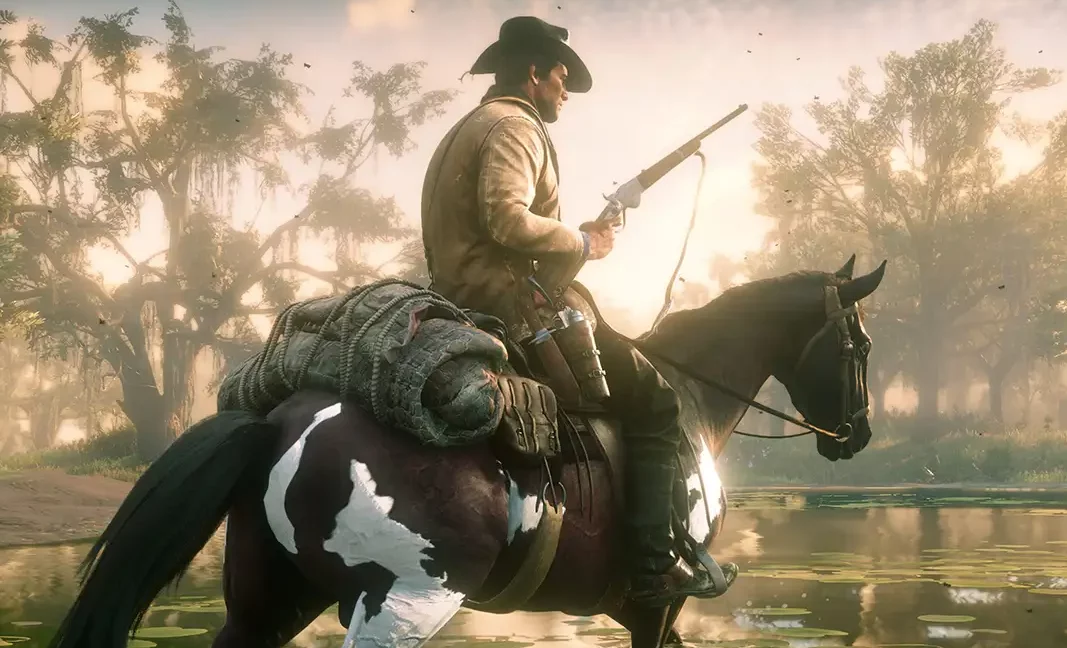 احد لاعبي Red Dead Redemption 2 يكتشف تفاصيل دقيقة في معسكر الصيادين ...