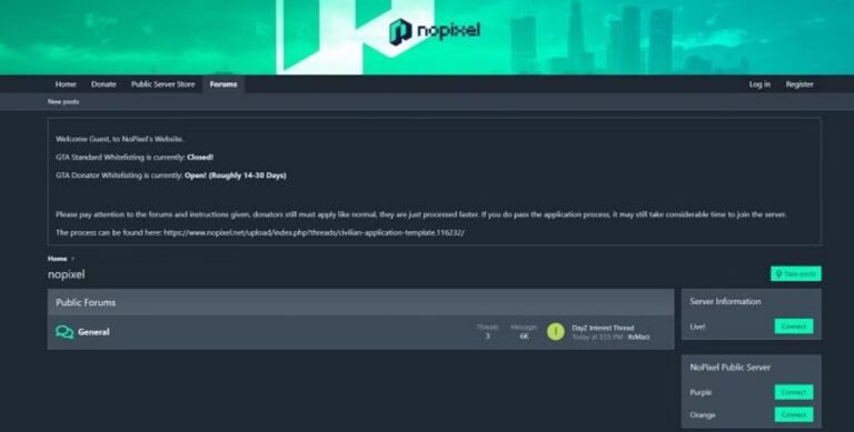 دليل شامل للانضمام إلى سيرفر NoPixel في قراند الحياة الواقعية GTA 5 RP | VGA4A